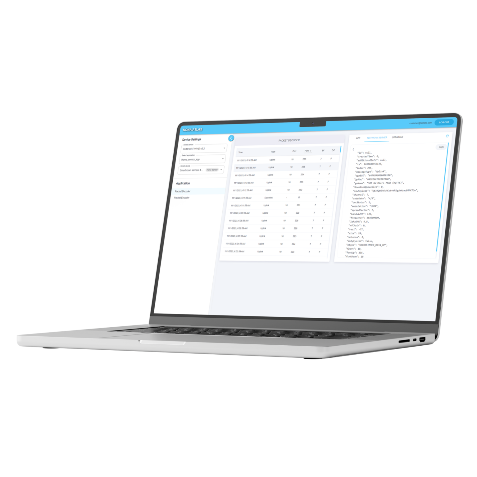 Atlas Application | TEKTELIC